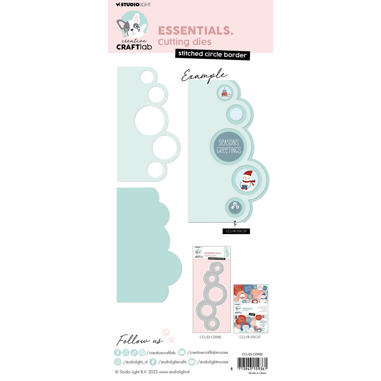Creative Craftlab • Essentials Cutting Die Stitched Circle Border