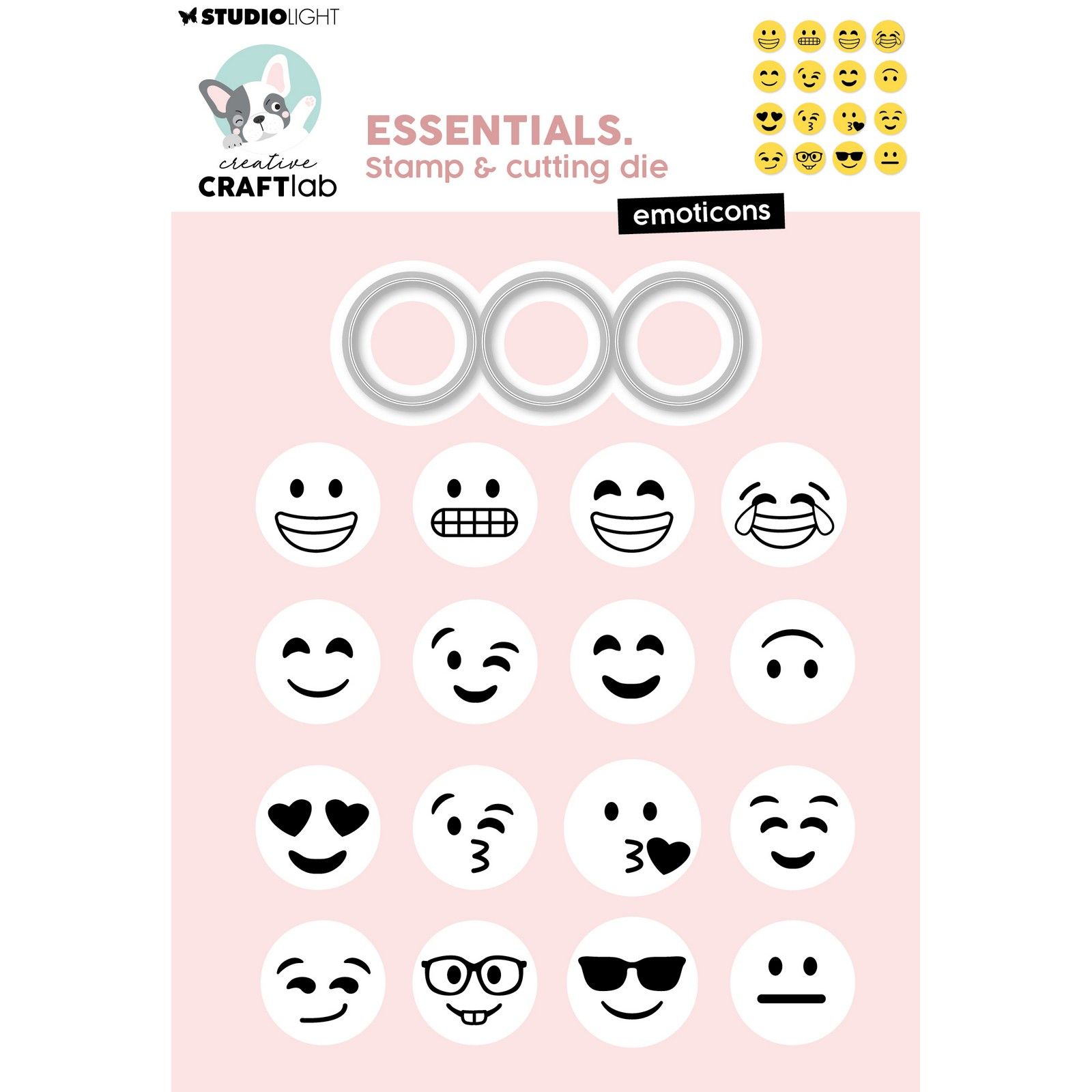 Creative Craftlab • Essentials Stamp & Cutting Die Emoticons