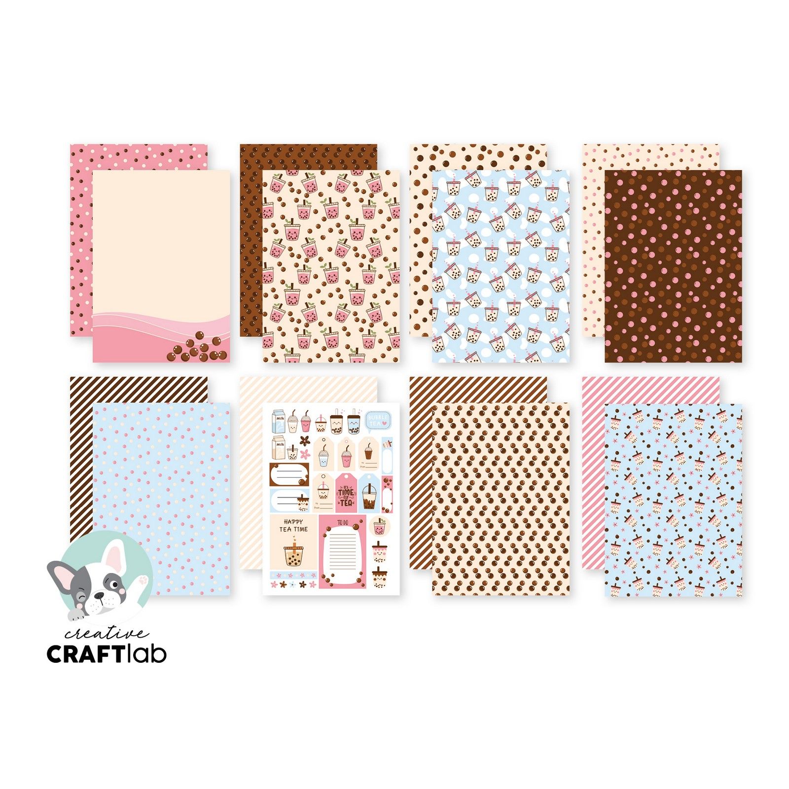 Creative Craftlab • Friendz Paper Pad Bubble Tea