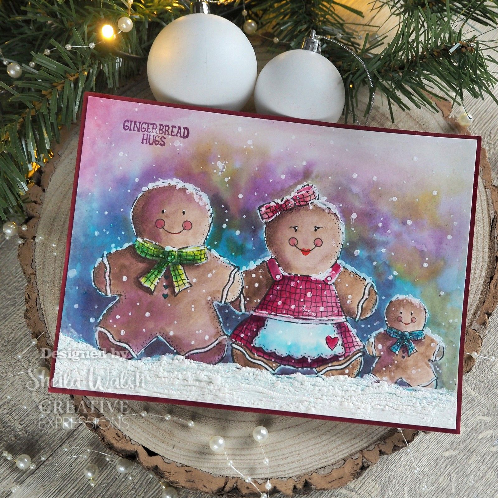 Creative Expressions • Tampon Transparent Set Novelty Christmas Mugs