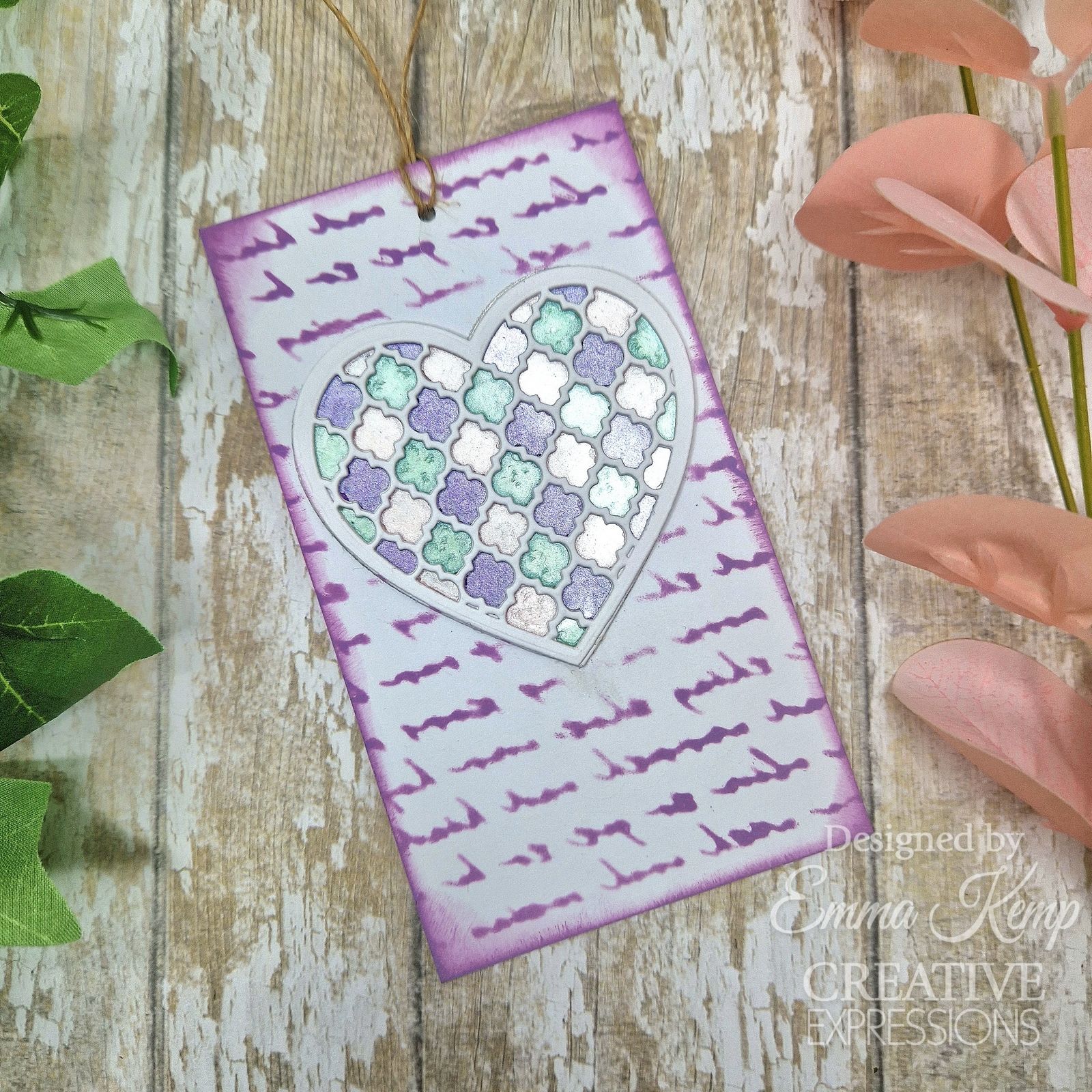 Creative Expressions • Everlasting Love Craft Die Lattice Heart Blooms