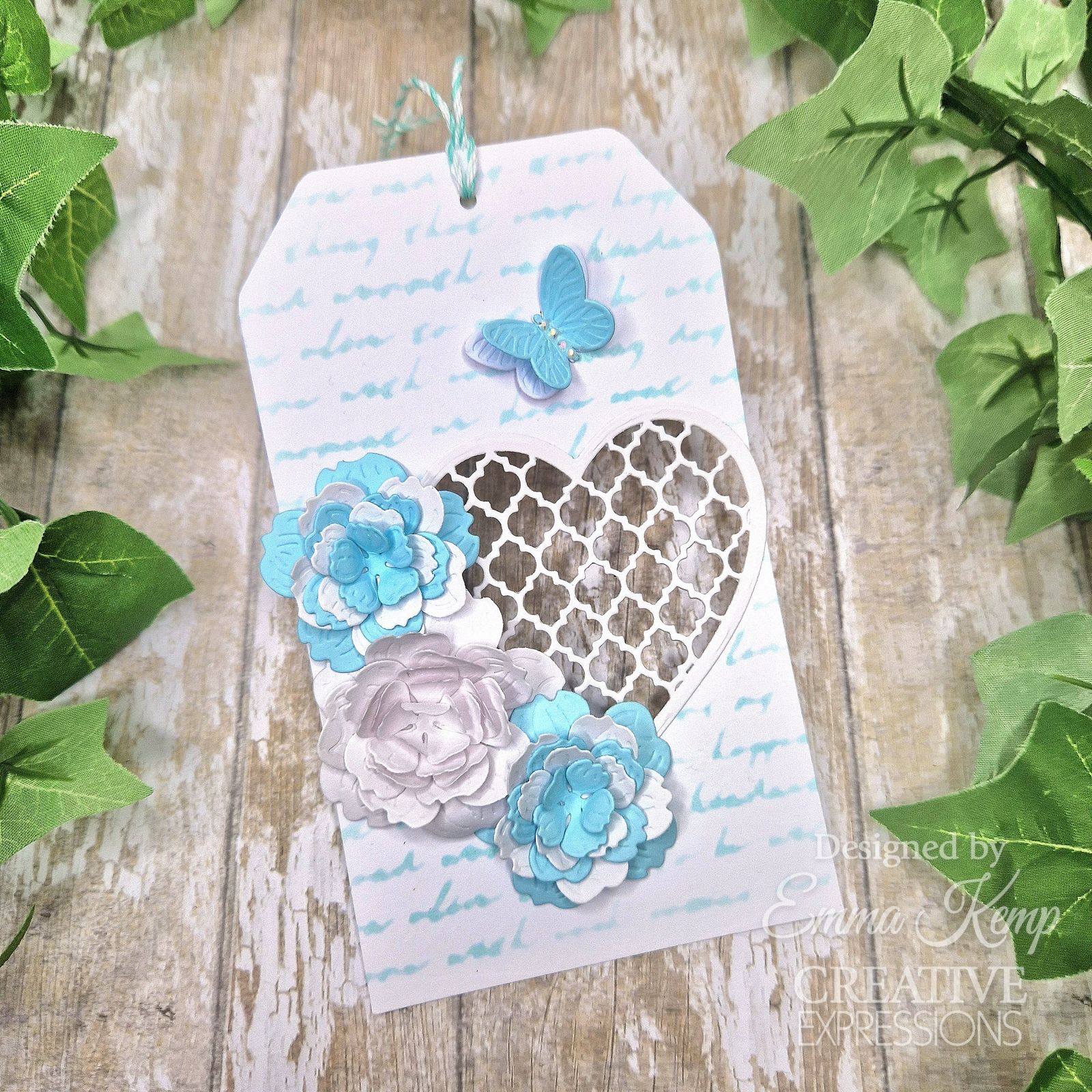 Creative Expressions • Everlasting Love Craft Die Lattice Heart Blooms