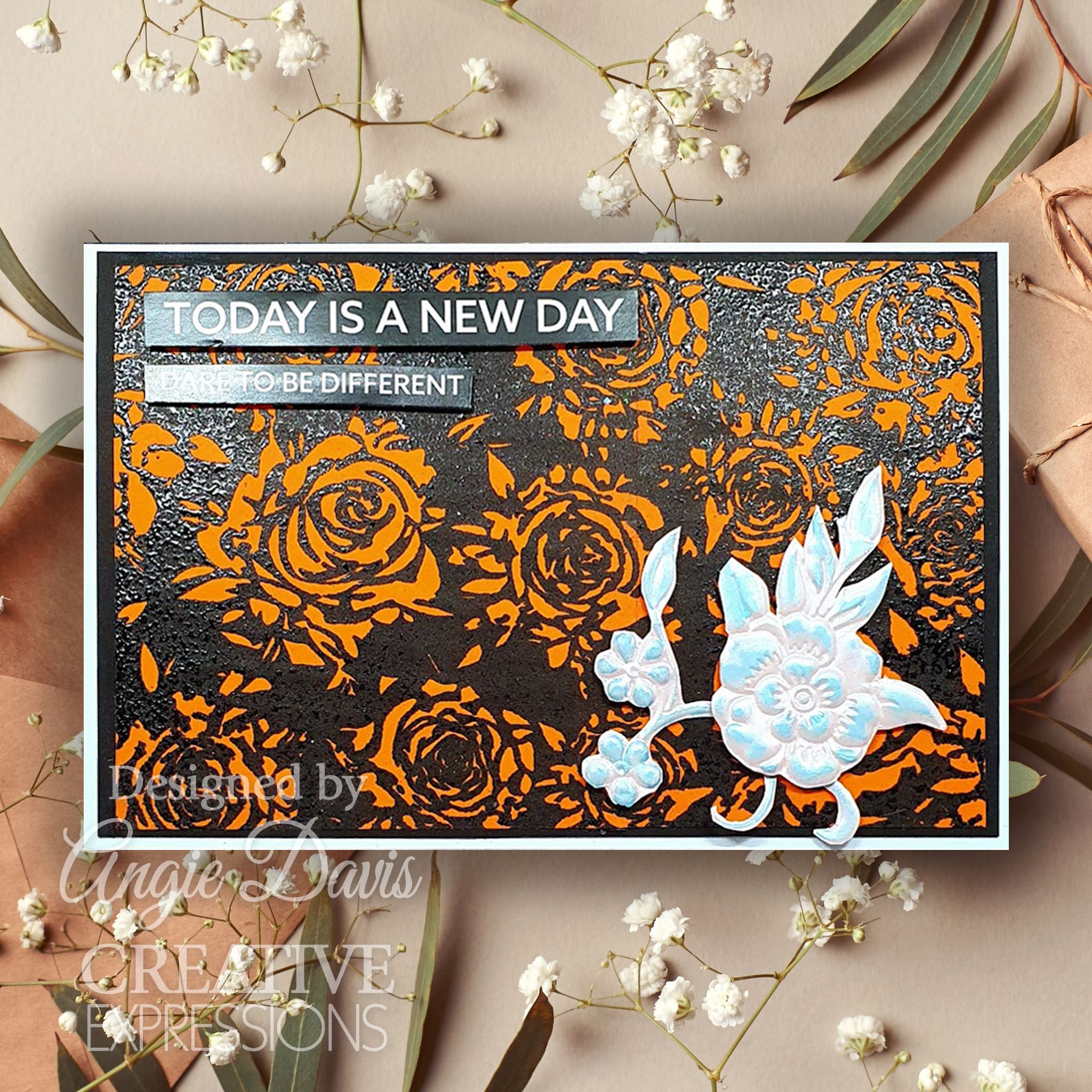 Creative Expressions • Enamoured Roses Pre-Cut Rubber Stamp