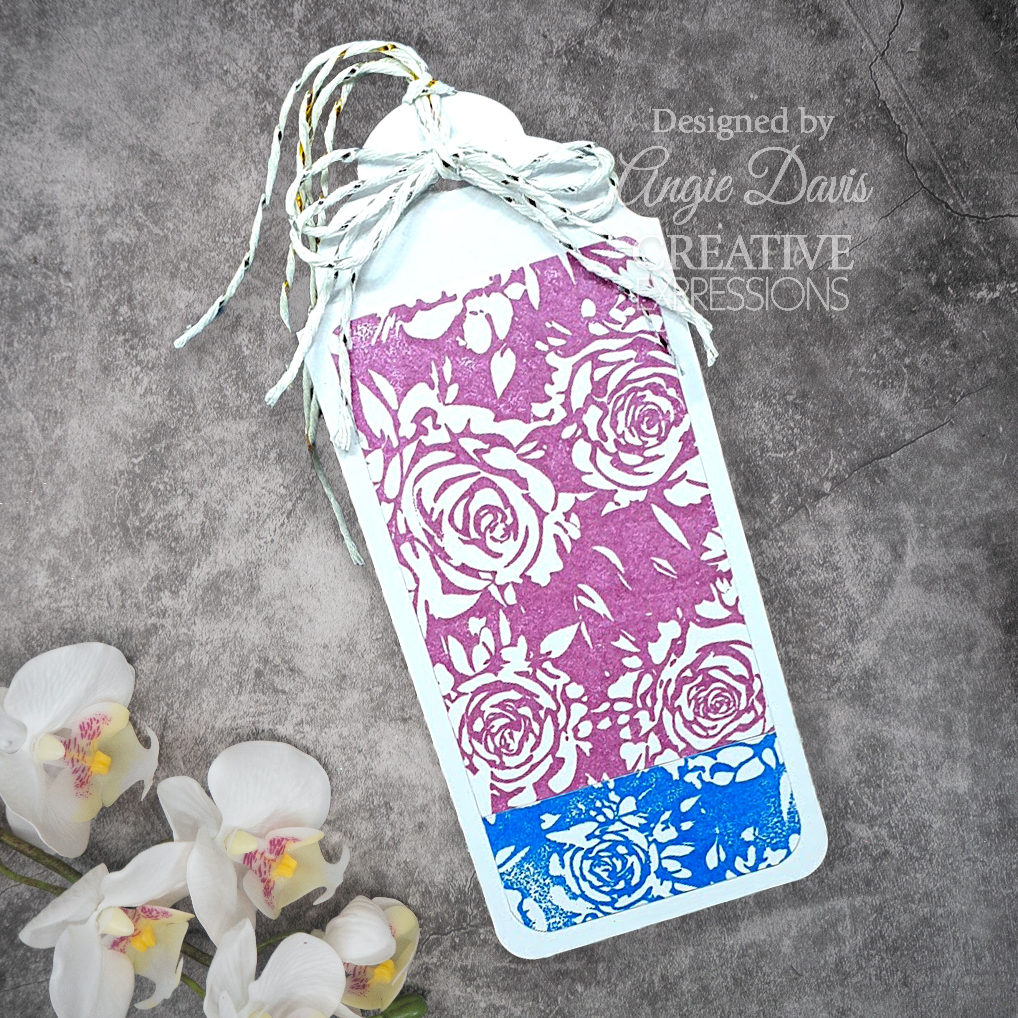 Creative Expressions • Enamoured Roses Pre-Cut Rubber Stamp