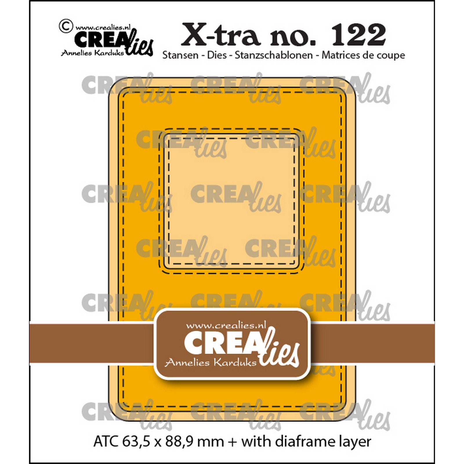 Crealies • Xtra die ATC slide frame