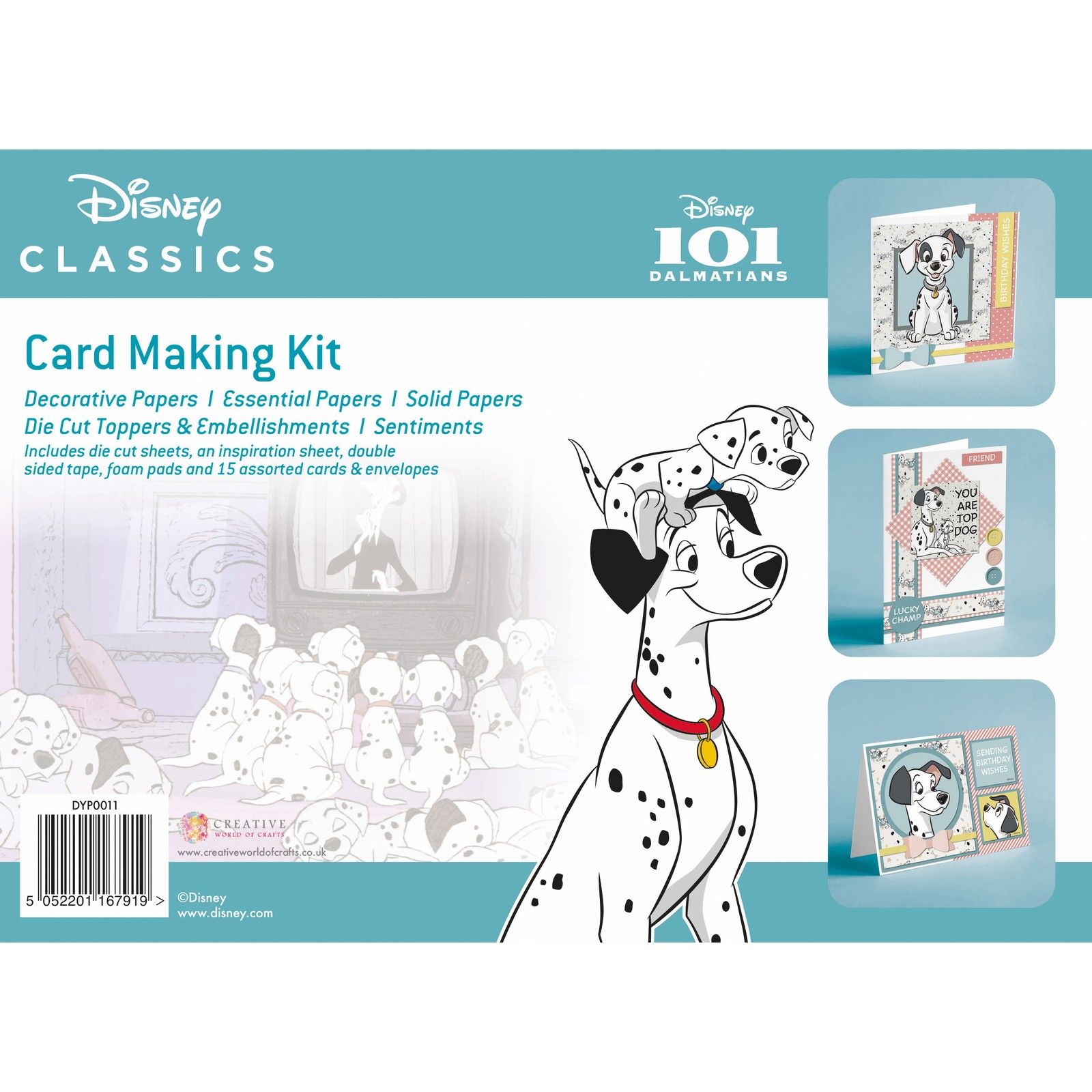 Creative Expressions • 101 Dalmatians Large Card A4 Kit