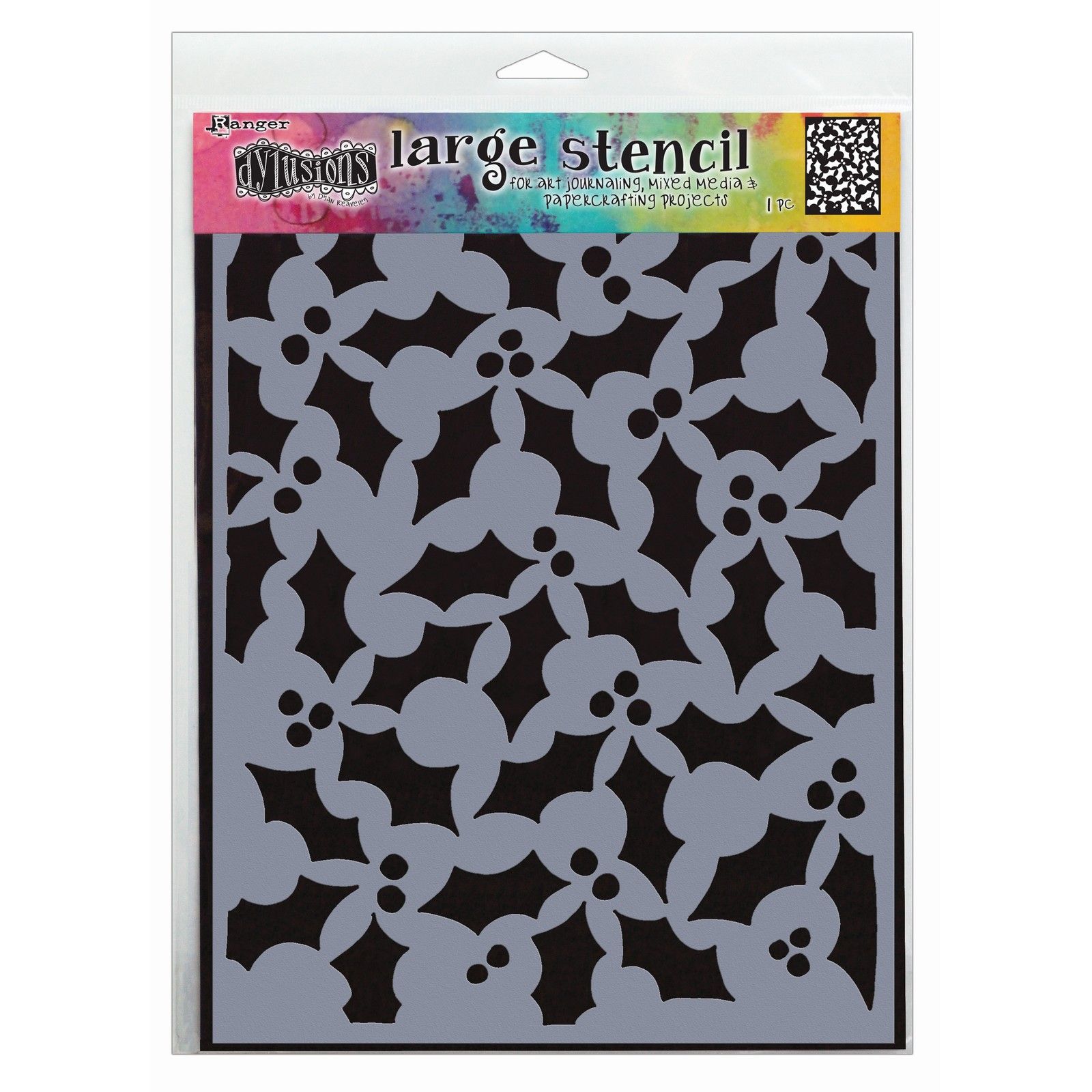 Ranger • Dylusions Christmas Stencils Jolly Holly Large