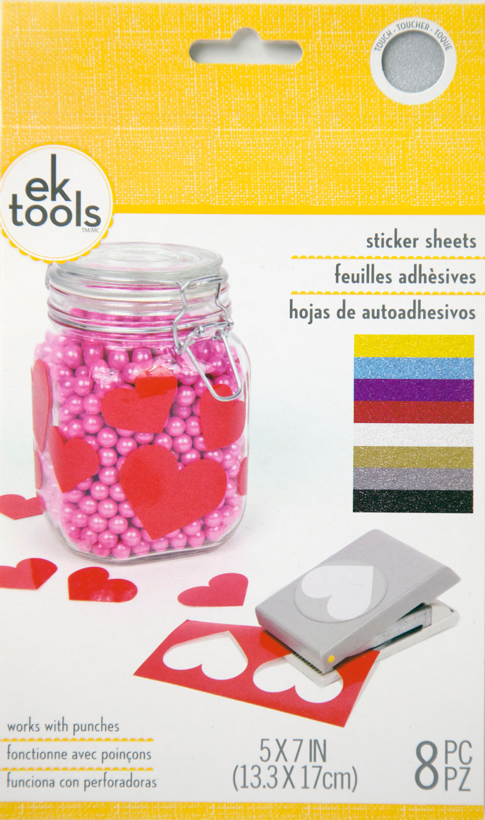 Ek Tools • Glitter Sticker Sheets 8Pieces