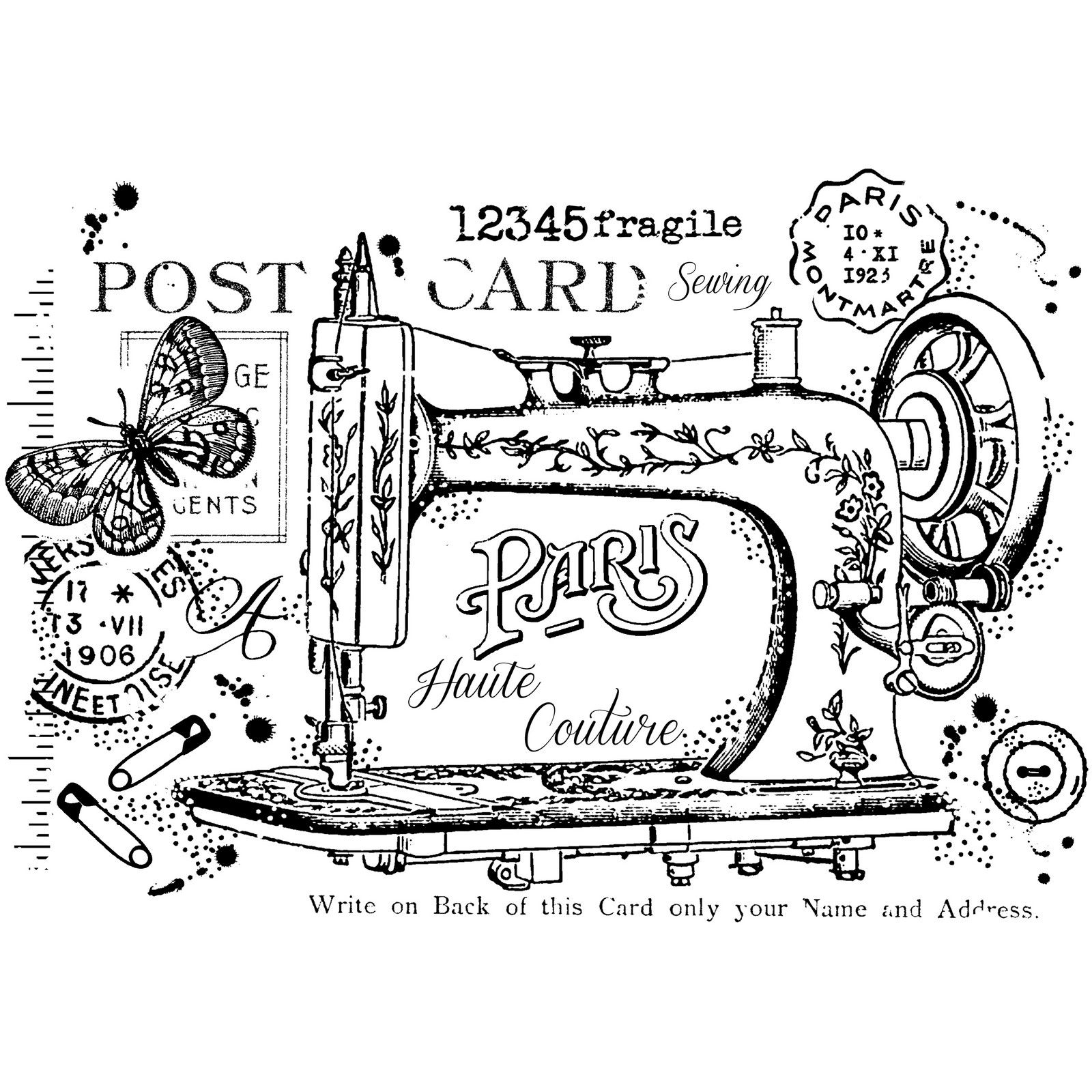 Sewing Machine Coloring Page