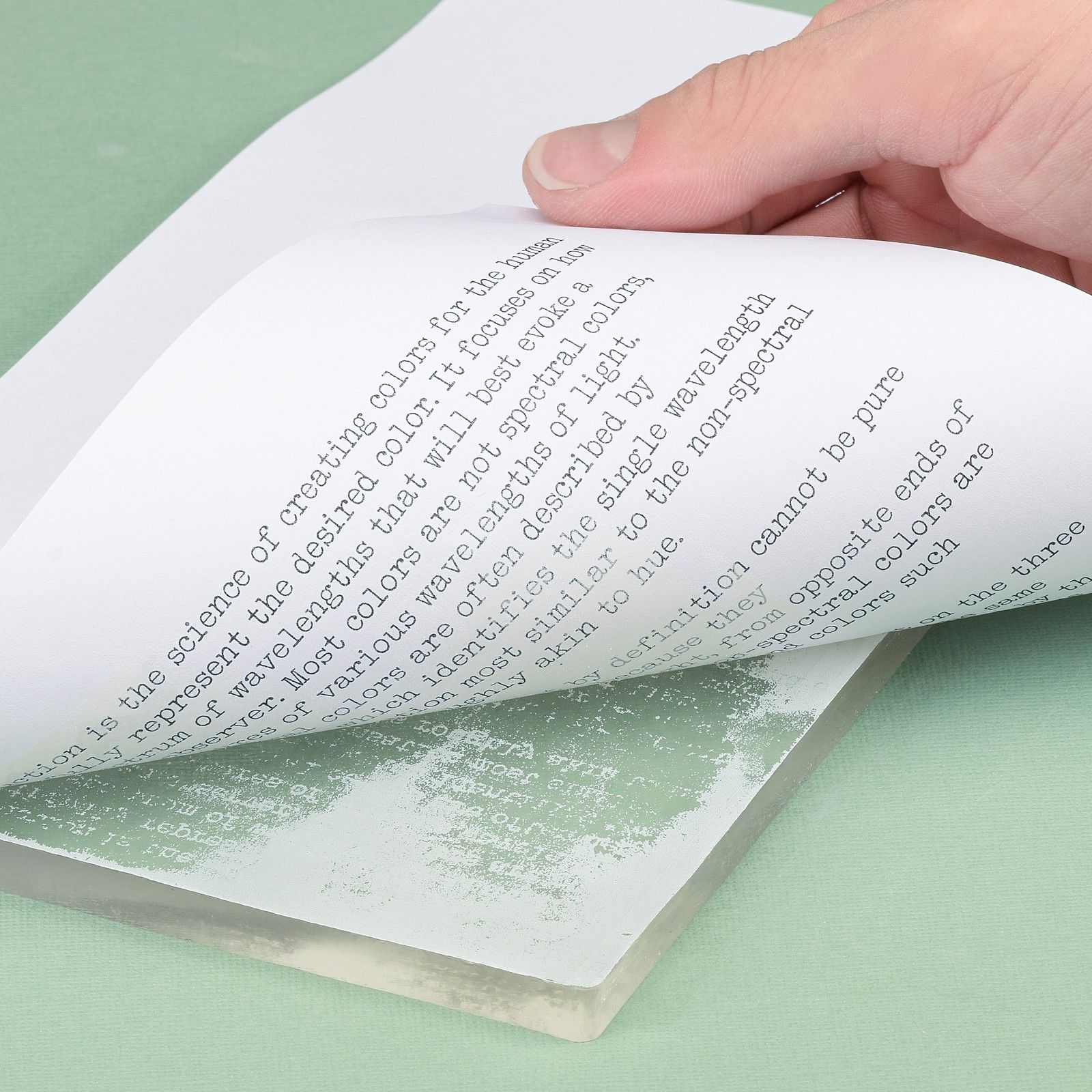 Gel Press • Gel Drukplaat Impressables 17,78x17,78cm