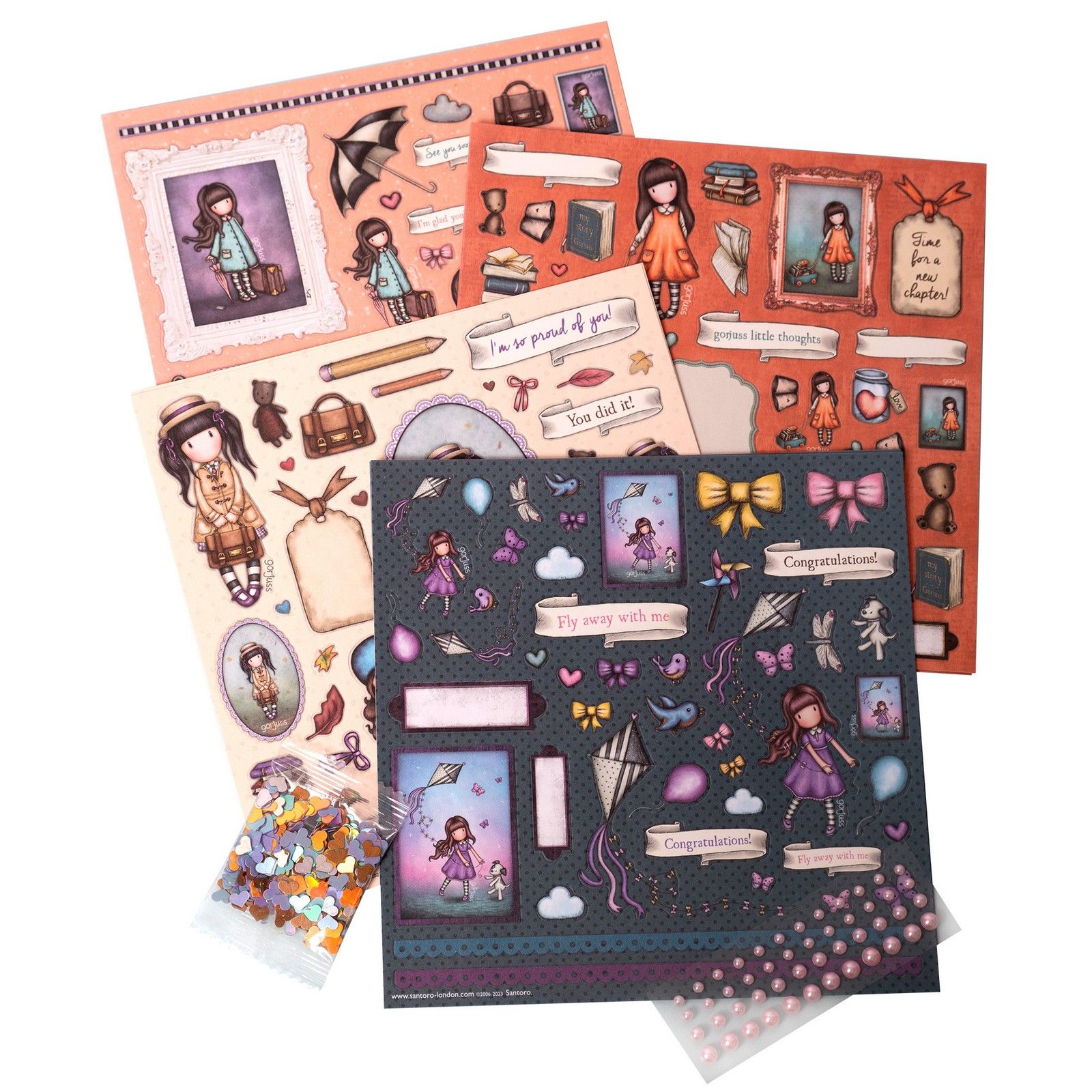 Studio Light • Essentials Die-cut Sheets 4x2 paper, sequin/pearl