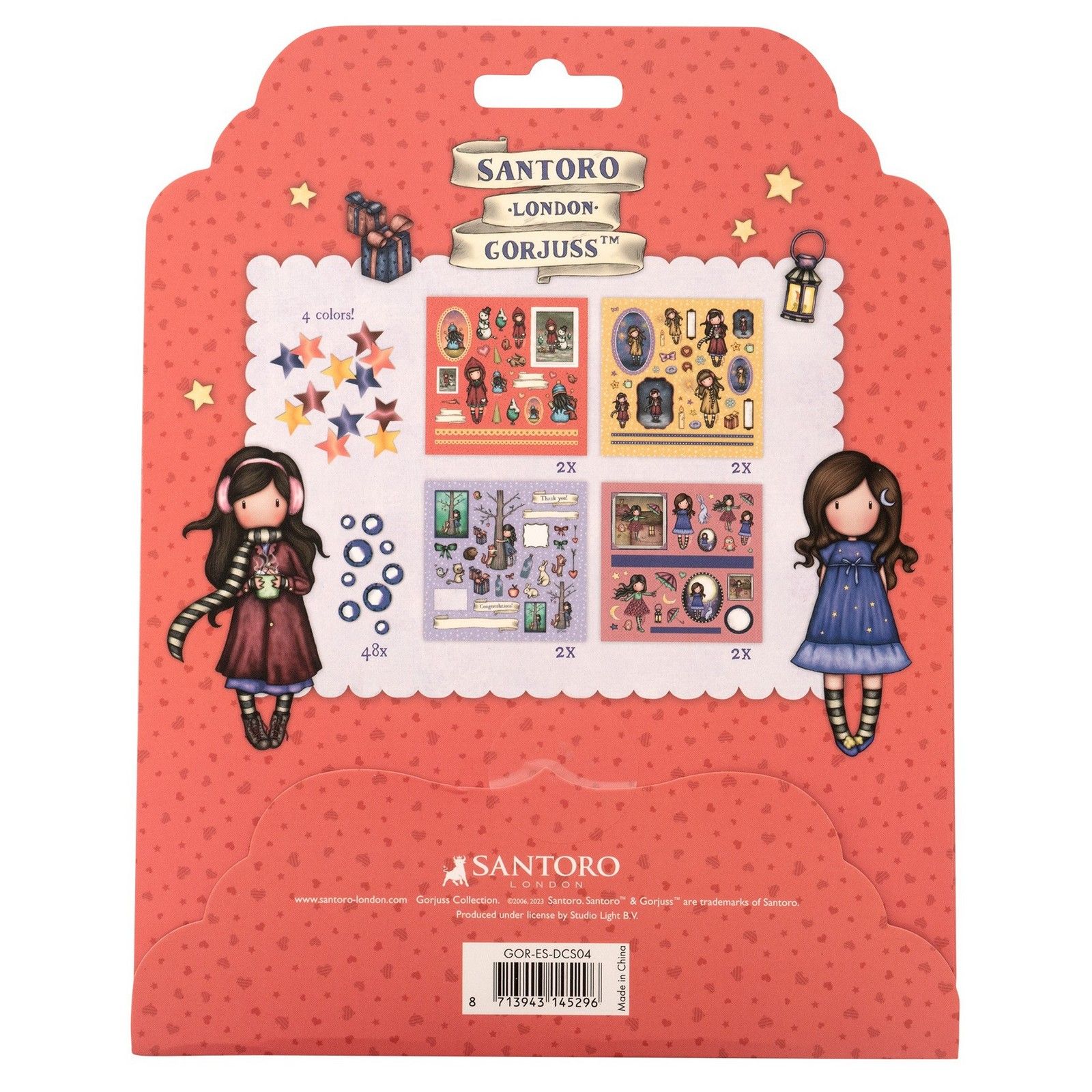 Studio Light • Gorjuss Essentials Die-Cut Sheets 4x2 Paper, Sequins ...