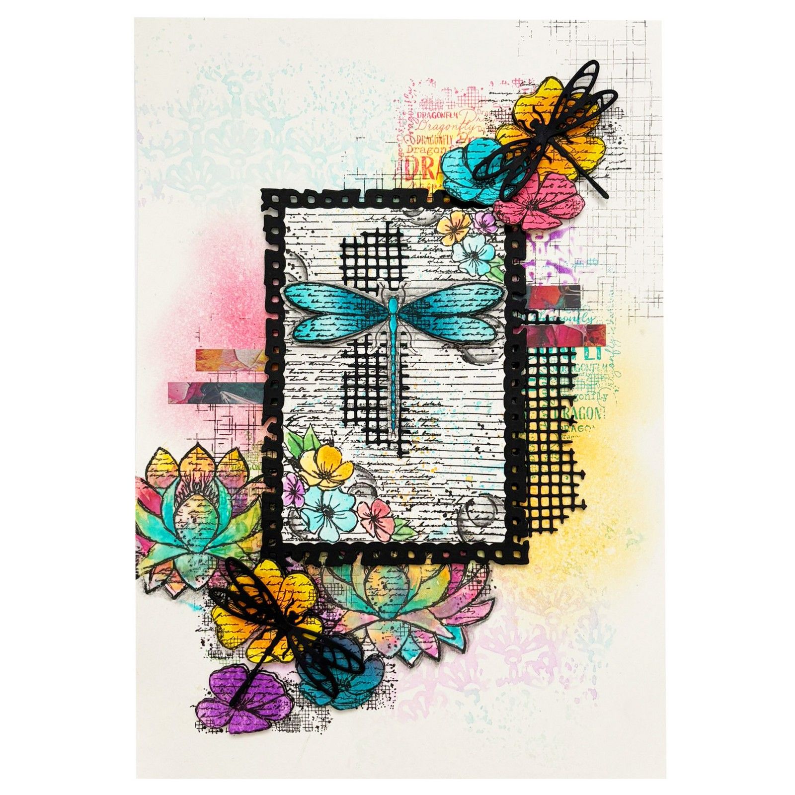 Studio Light • Hazel Eaton Clear Stamp Dragonfly background Dragonfly ...