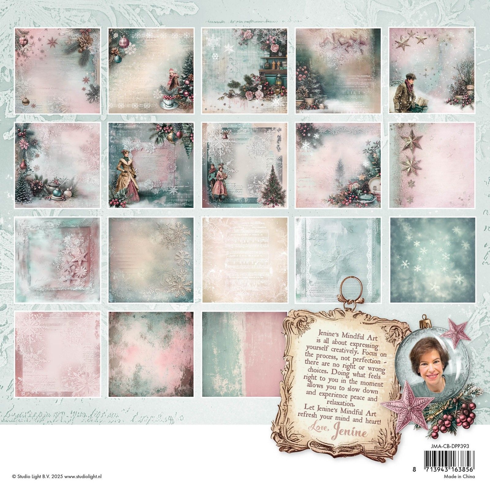 Studio Light • Jenine's Mindful Art Christmas Blush Designer Paper Pad ...