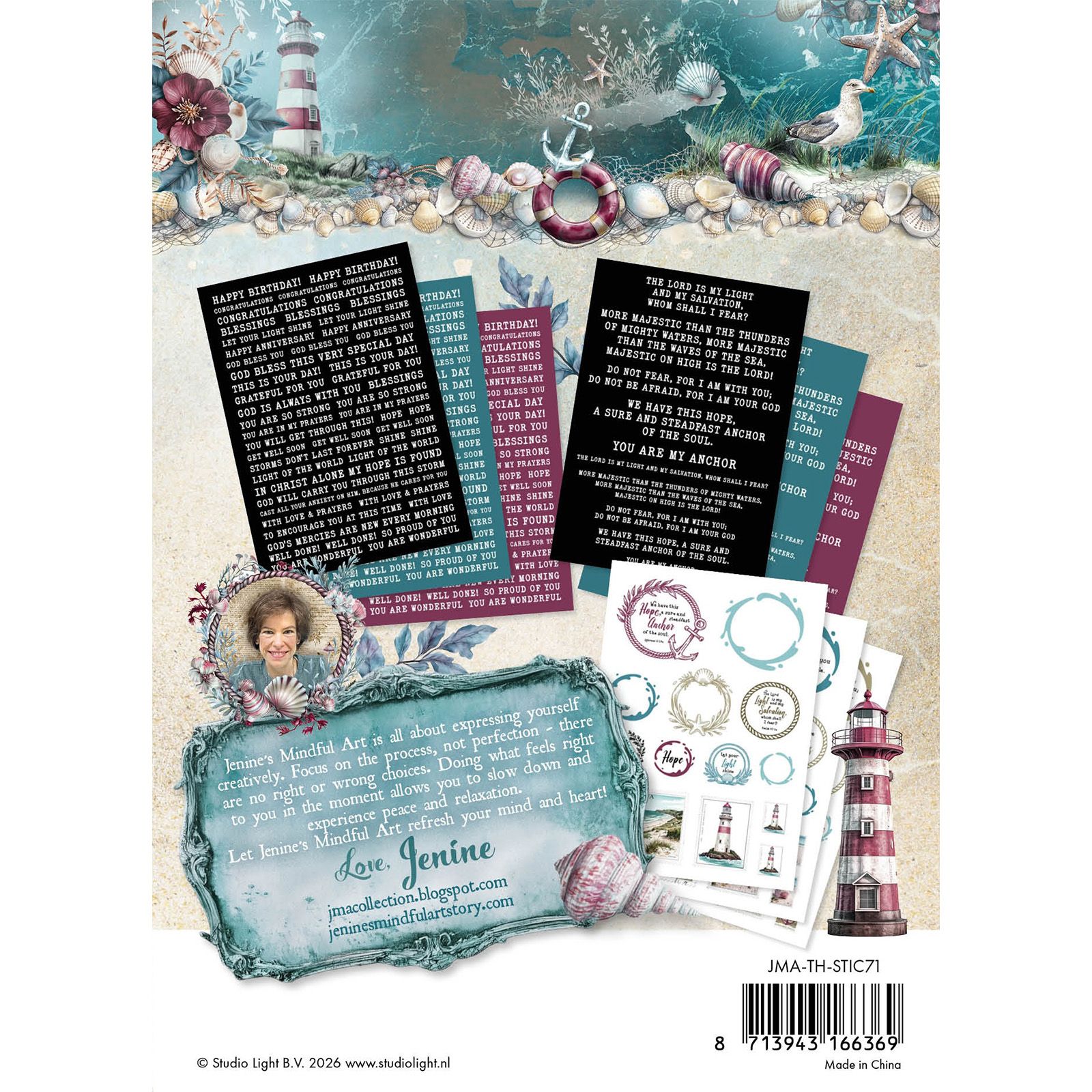 Studio Light • Tide of Hope Sticker Sheets Stamps & Quotes