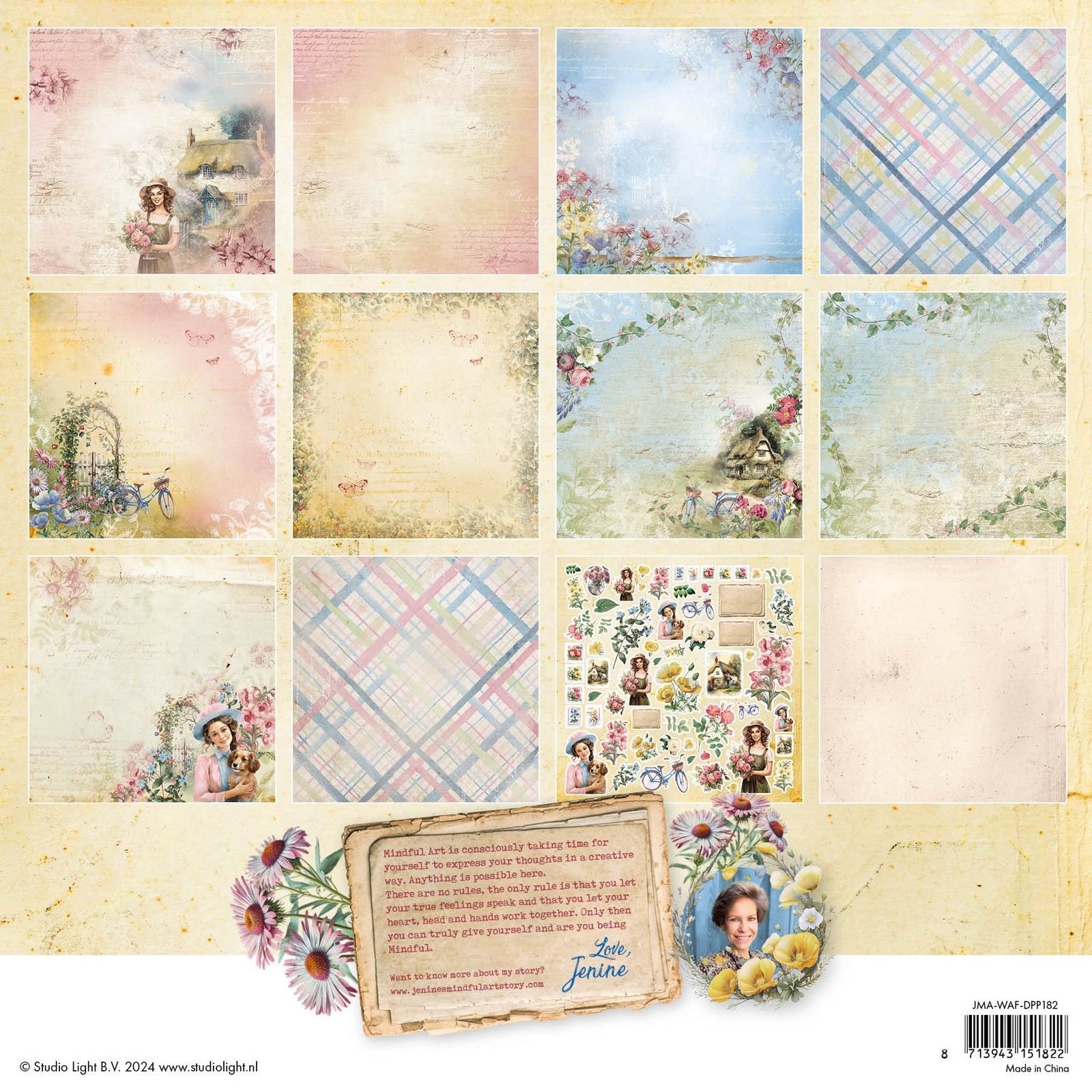 Studio Light • Wild & Free Design Paper Pad Double-sided scrapbooking