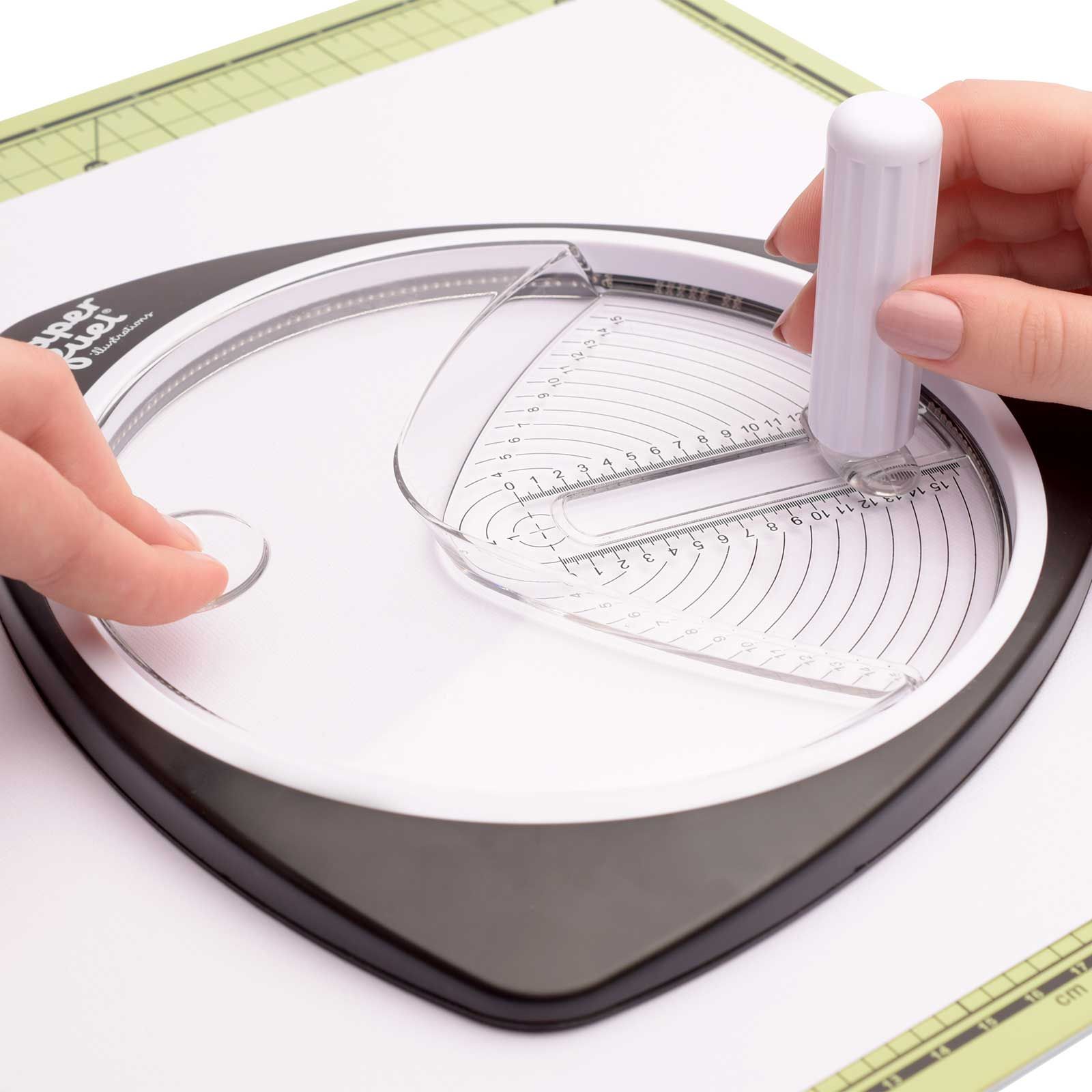 Paperfuel • Cirkelsnijder Ø15cm incl. 3 Reservemesjes Zwart