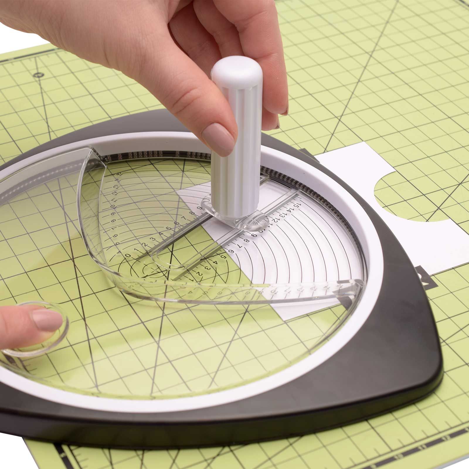 Paperfuel • Cirkelsnijder Ø15cm incl. 3 Reservemesjes Zwart