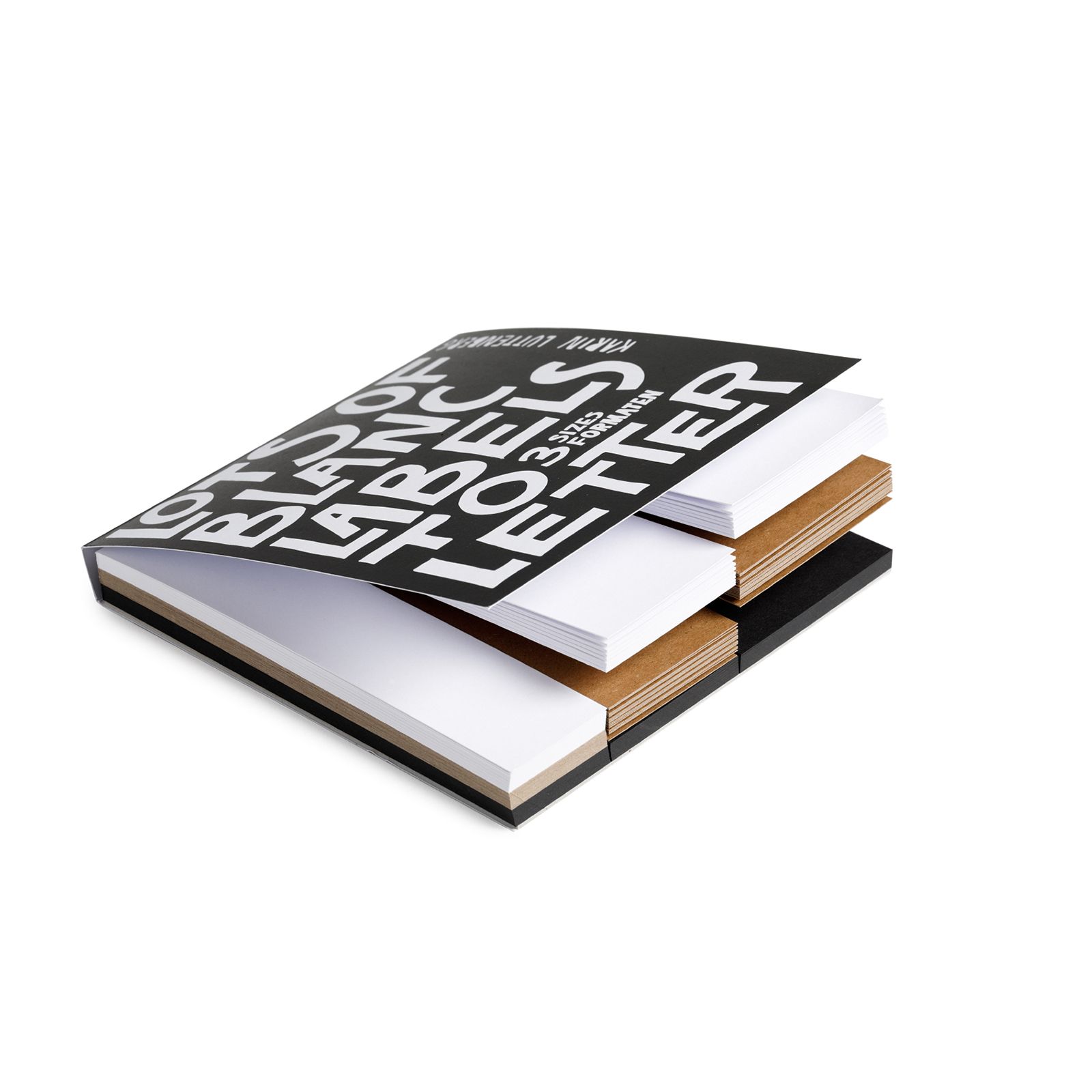 Paperfuel • Label Block Lots of Blank Labels to Letter 300g 135 sheets