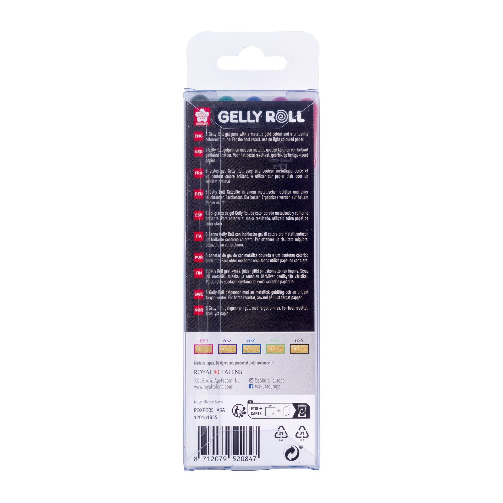Sakura • Gelly Roll Gel Pen Gold Shadow Set