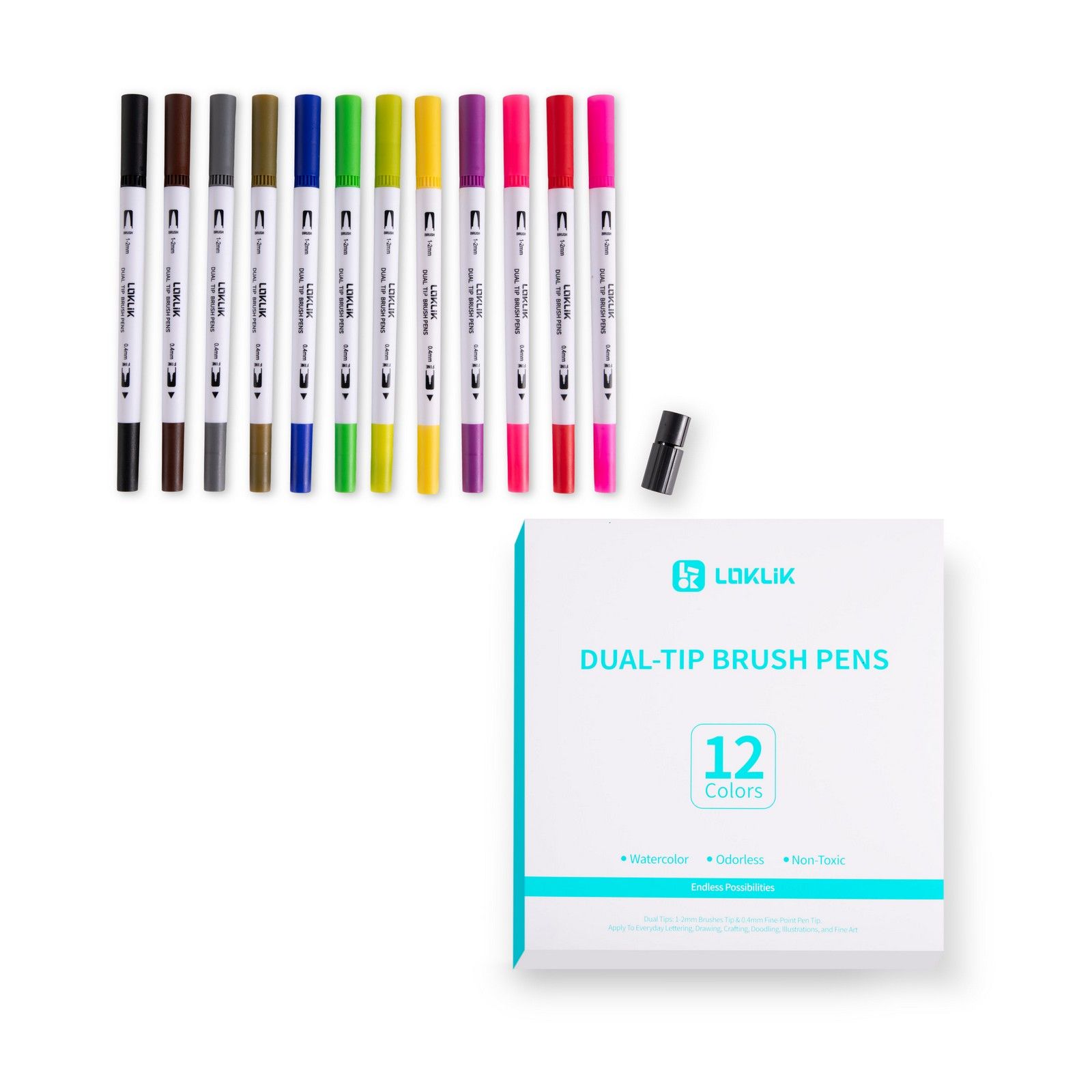LOKLiK double-ended brush pens | Vaessen Creative