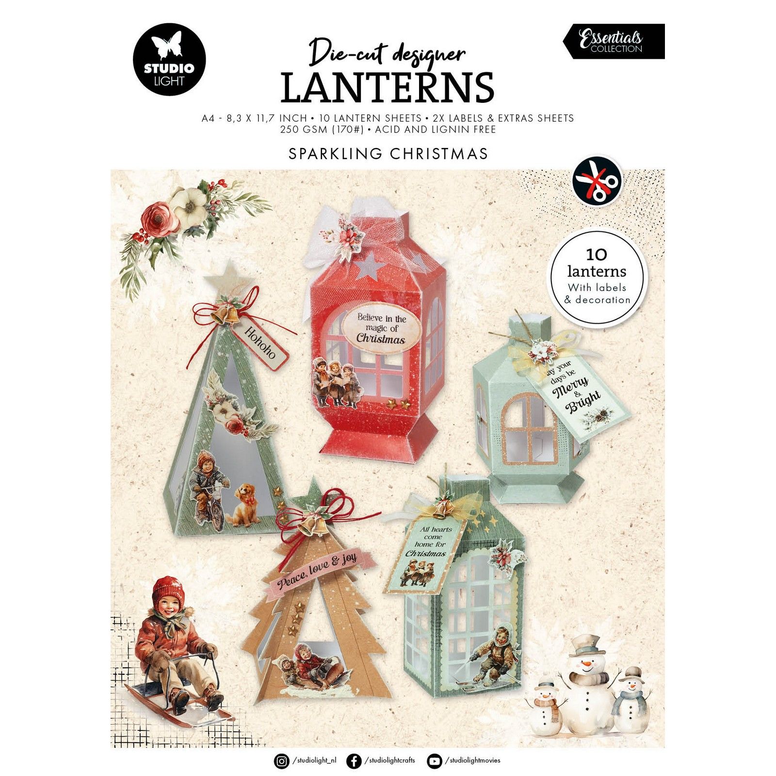 Studio Light • Essentials DIY Lanterns Sparkling Christmas
