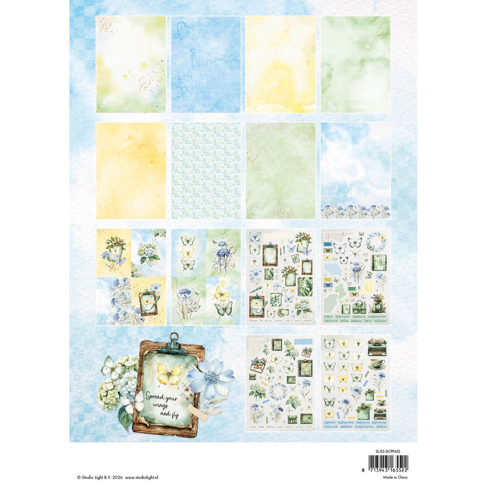 Studio Light • Essentials Die-cut Paper Pad Butterflies