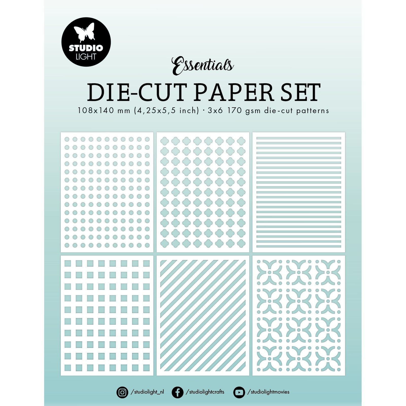 Studio Light • Essentials Paper set Die-cut paper sheets