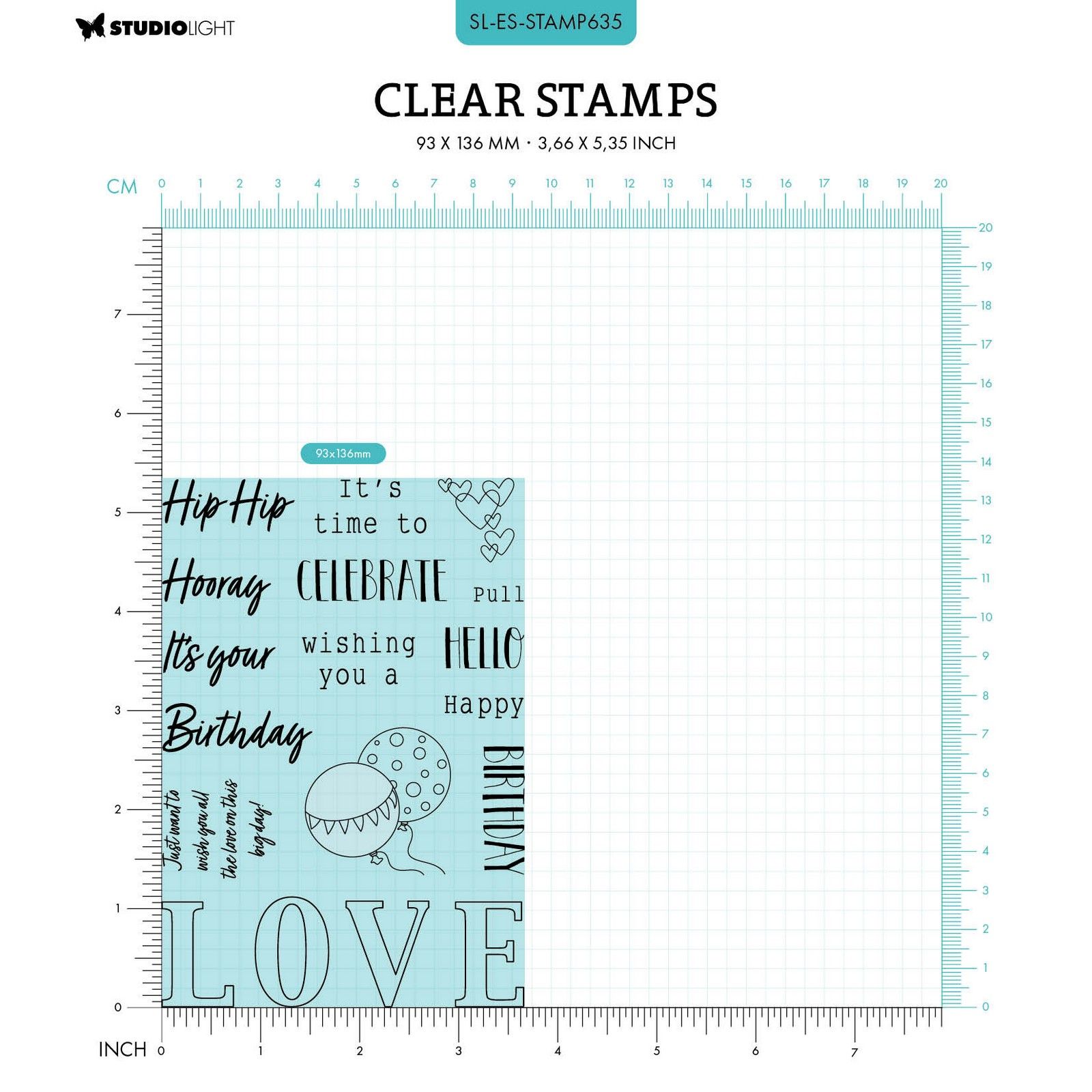 Studio Light • Essentials Clear Stamp Waterfall Effect