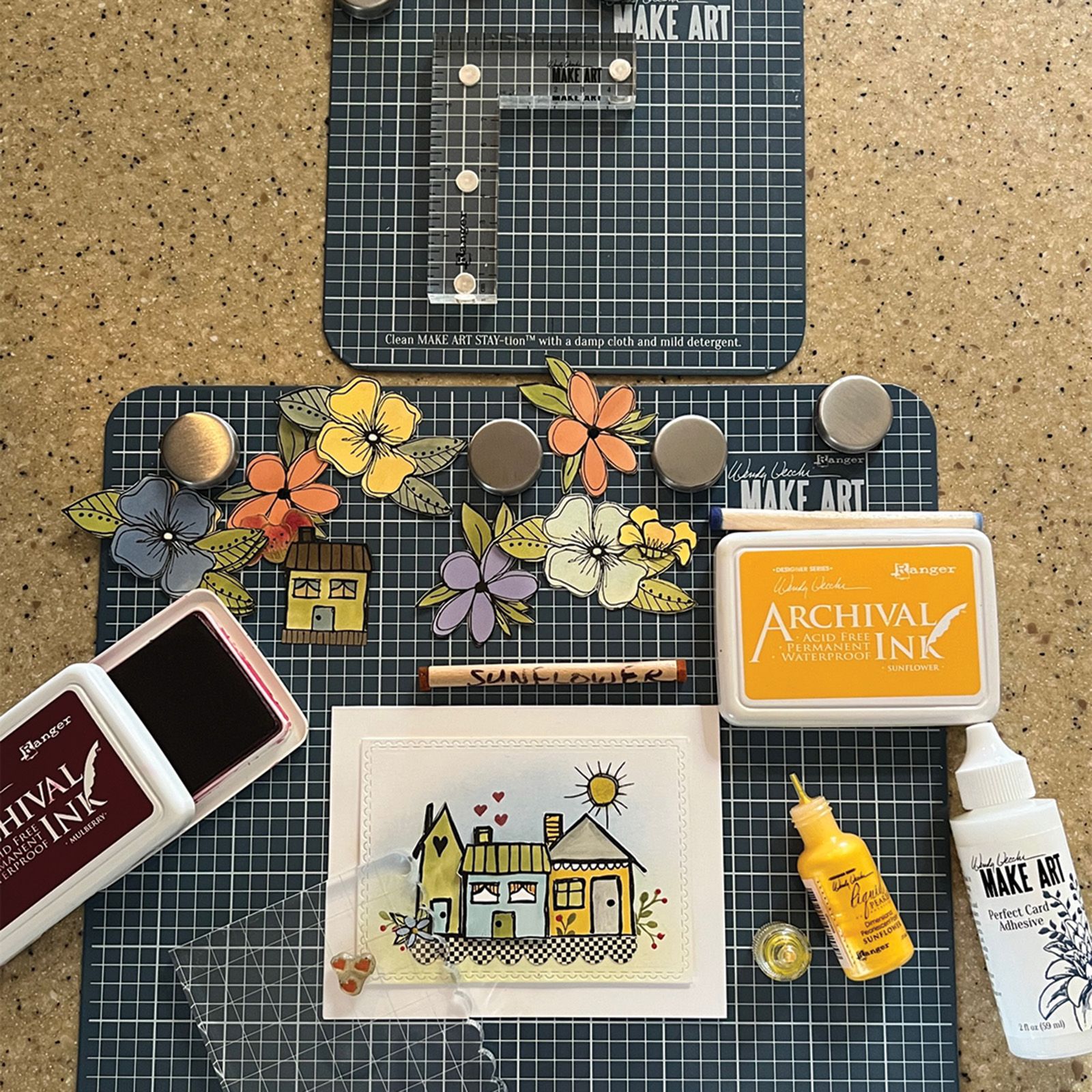 Ranger • Wendy Vecchi Make Art Clear Sello Set Doodle Town